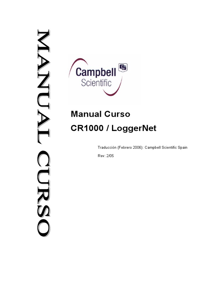 Curso CR1000 LoggerNet Castellano | PDF | Programa de computadora | Programación