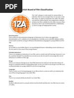 Understanding BBFC 12A and 15 Ratings | PDF | Human Sexuality ...