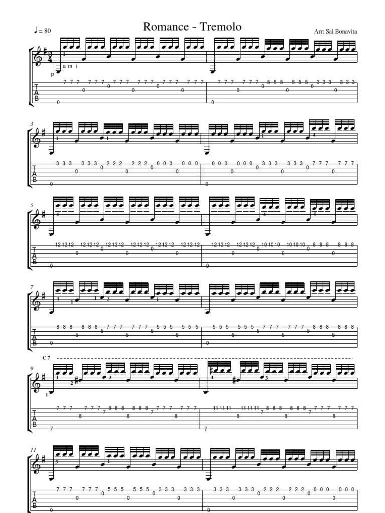 Romance Tremolo | PDF