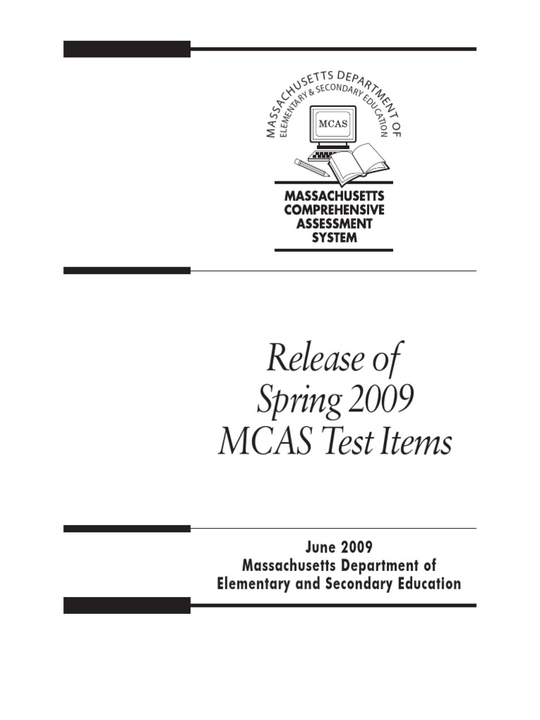 Massachusetts State Test For Grade 3 Sample | PDF | Multiple Choice ...