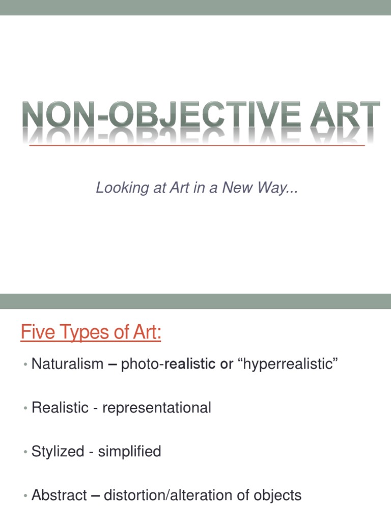 Non-Objective Art | PDF | Abstract Art | Movements