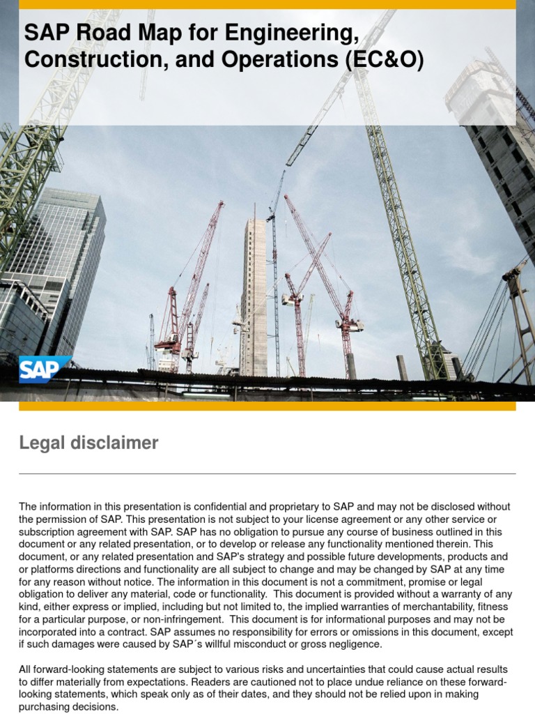 Ec&o Roadmap | PDF | Sap Se | Business Process