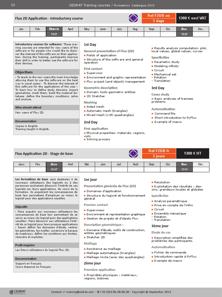 2013 Flux 2D Training | PDF | Application Software | Software