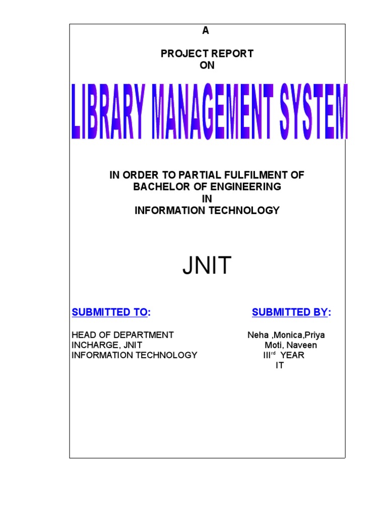 Library Management System1 | PDF | System | Library (Computing)