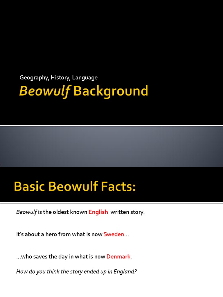 Beowulf Background | PDF
