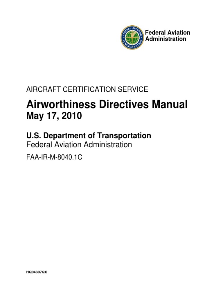 Directiva de Aeronavegabilidad FAA | PDF | Rulemaking | Social Institutions