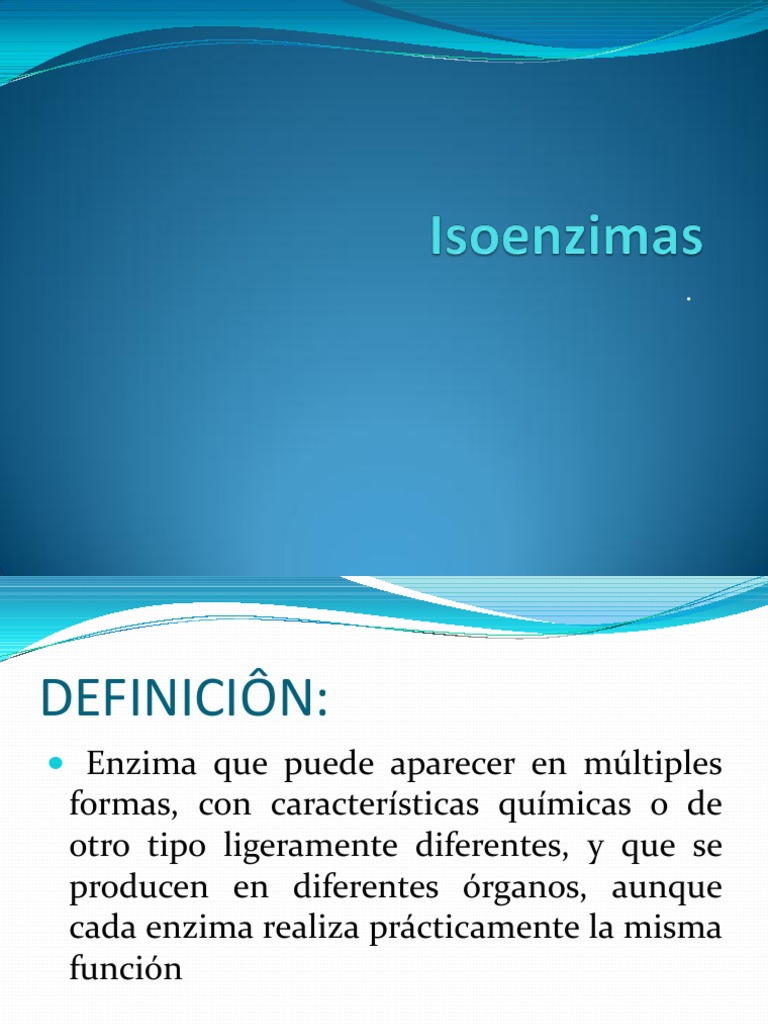 Isoenzimas | PDF