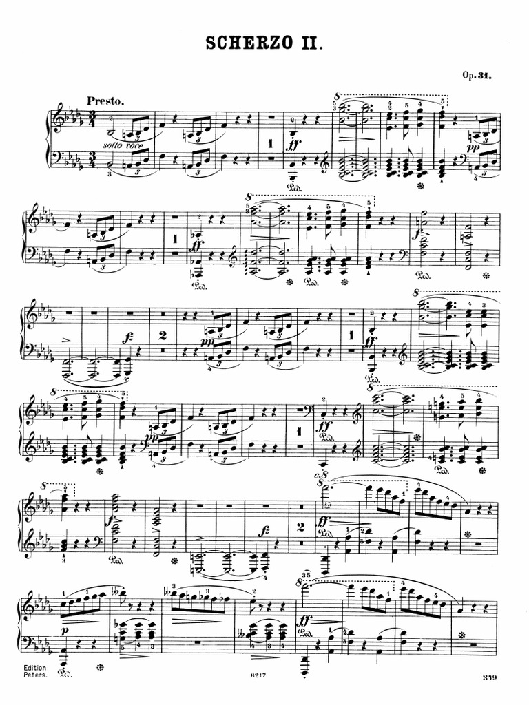 Chopin - Scherzo No.2 | PDF