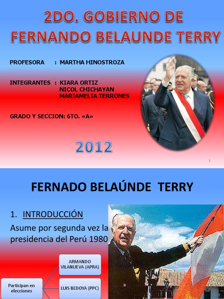 2do Gobierno de Fernando Belaunde Terry | Gobierno | Política (general)