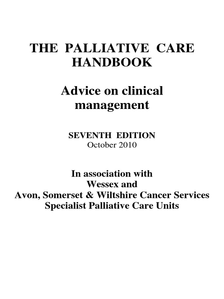 Palliative Care Handbook | PDF | Opioid | Palliative Care