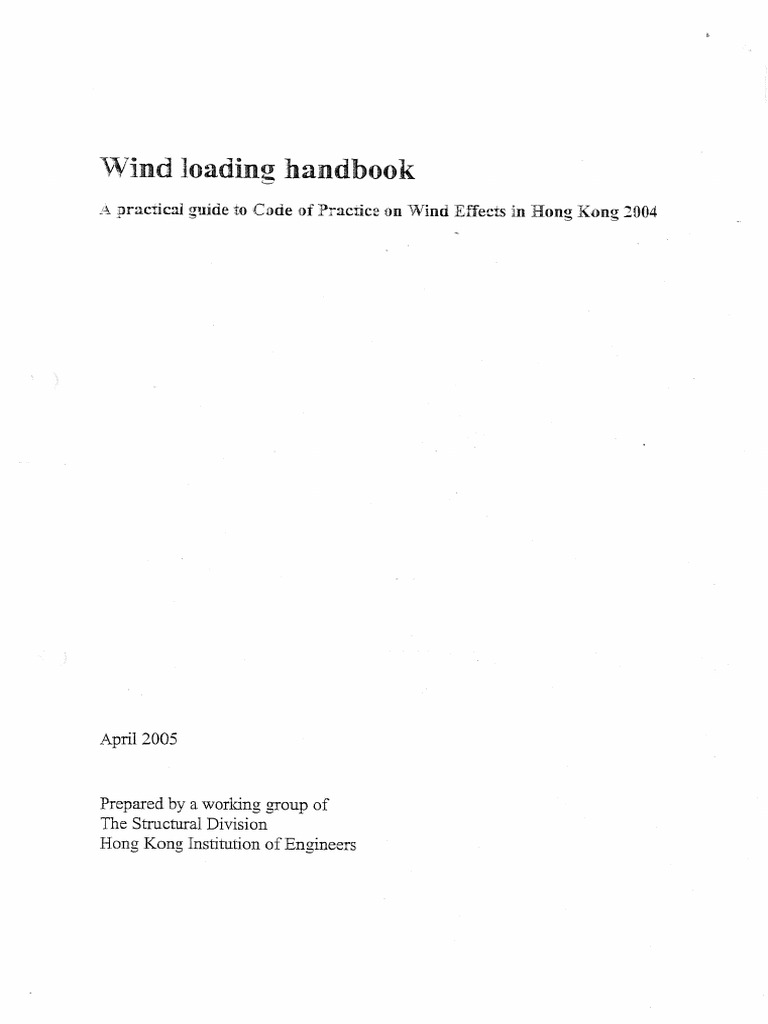 HKIE - Wind Loading Handbook 2004 PDF | PDF