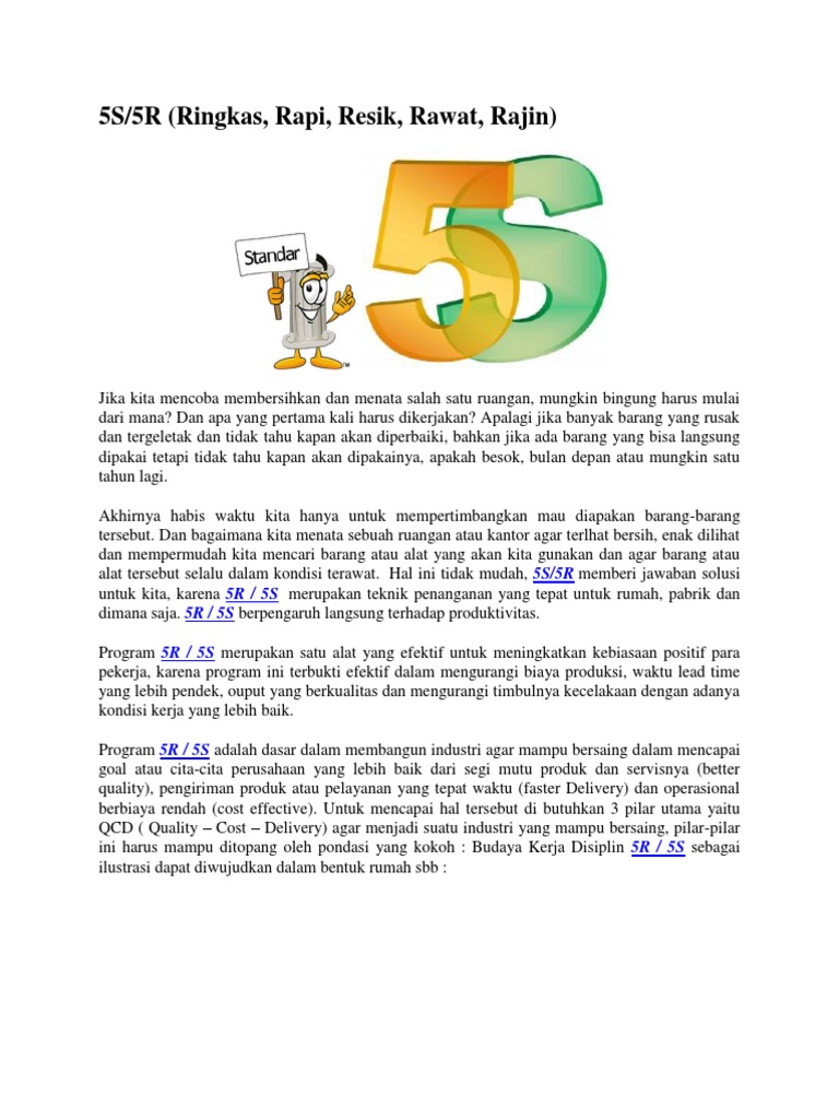 5S-5R Artinya | PDF