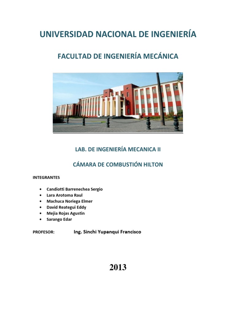 Camara de Combustion Hilton | PDF | Combustión | Combustibles