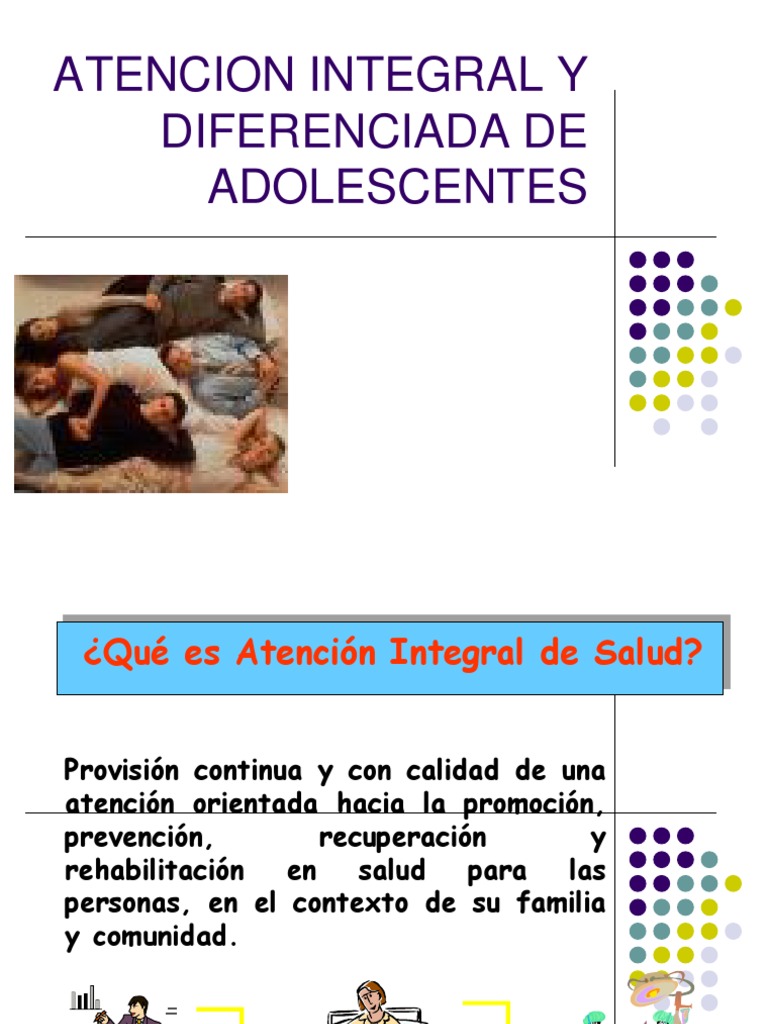 Atencion Integral Y Diferenciada De Adolescentes Pdf Adolescencia