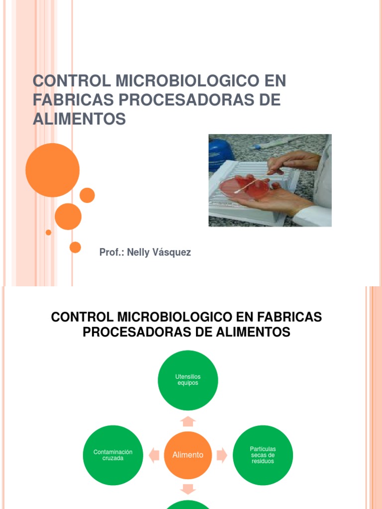 Control Microbiologico en Fabricas Procesadoras de Alimentos ...