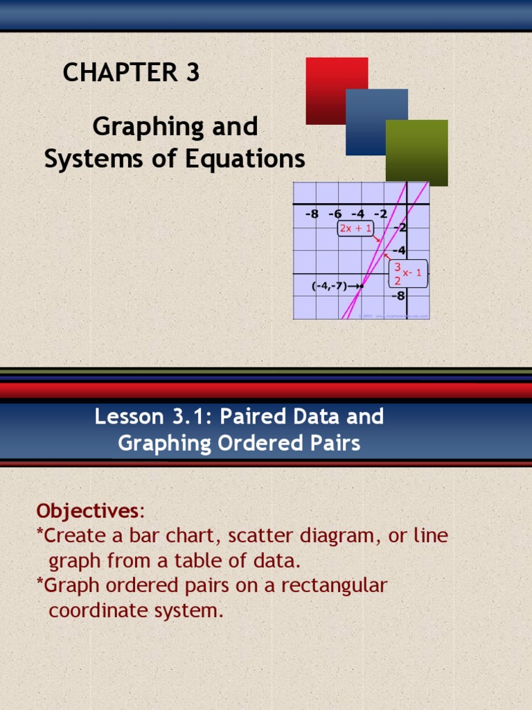 3 1 Paired Data and Graphing Ordered Pairs | PDF | Cartesian Coordinate ...