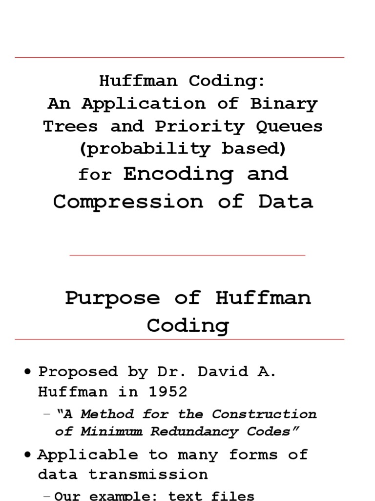 Huffman | PDF | Code | String (Computer Science)