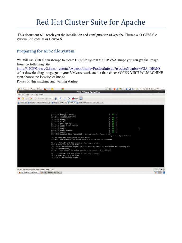 RHEL Cluster Suite | PDF | Internet Architecture | Computer Networking