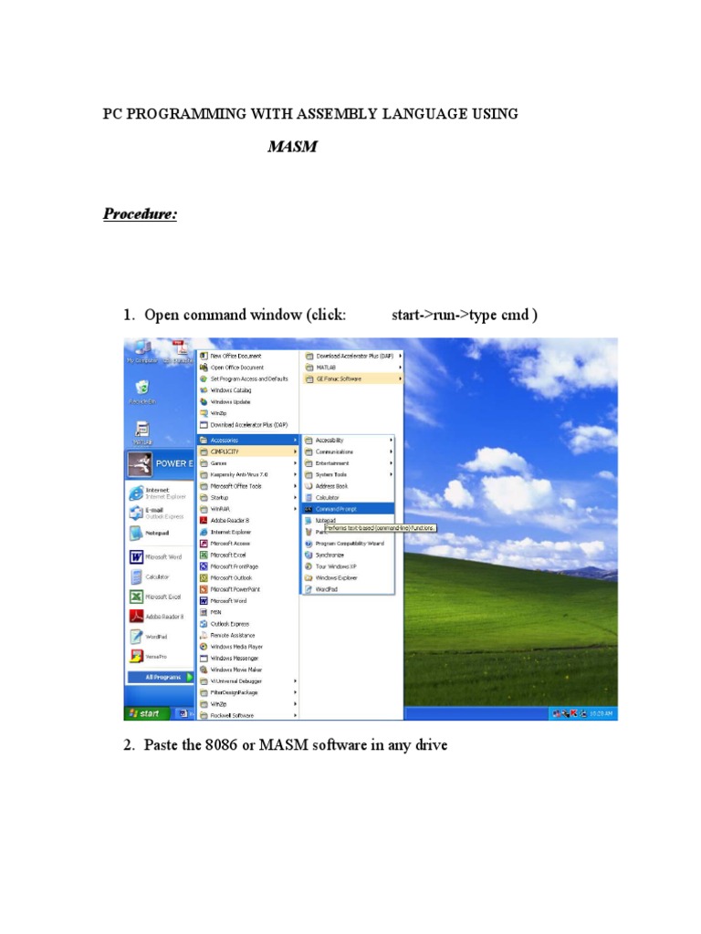 Masm Procedure Pdf Filename Subroutine 