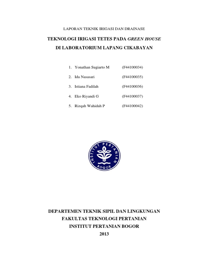 Laporan IPB | PDF
