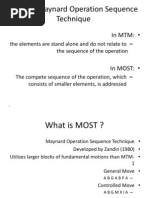 Maynard Operation Sequence Technique (MOST) | PDF | Computing And Information Technology