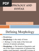 Morphological Trees | PDF | Morphology (Linguistics) | Symbols