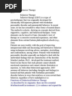 DBT Hierarchy of Treatment Targets | PDF