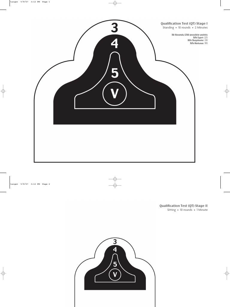 Appleseed Qualification Test Stages | PDF | Marksman | Warfare