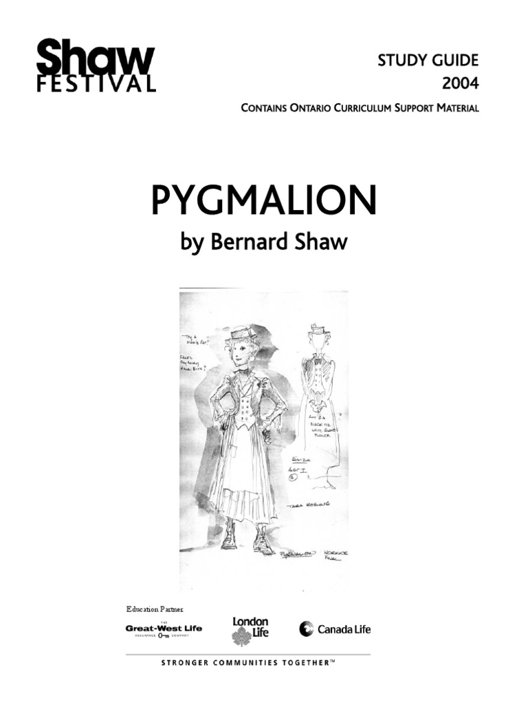 Pygmalion Study Guide Overview | PDF | Pygmalion (Play) | George ...