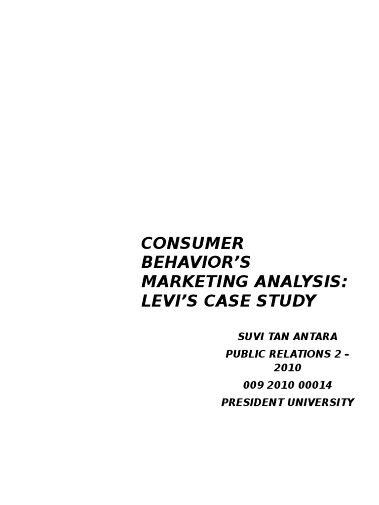 Levi's Marketing Strategy in Asia | PDF | Market Segmentation | Brand
