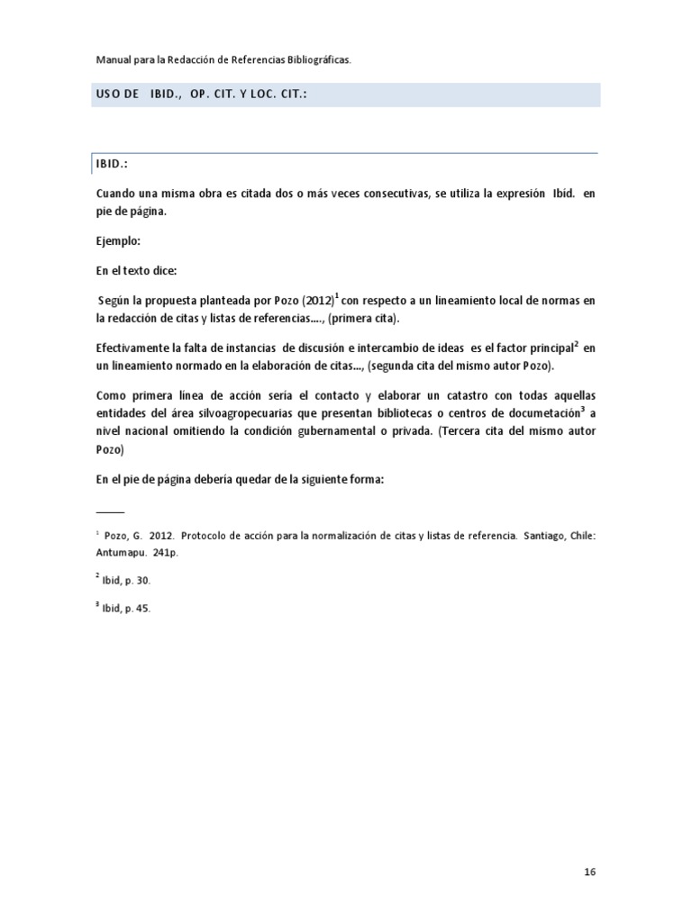 Uso de Idem e Ibidem en Citas | PDF