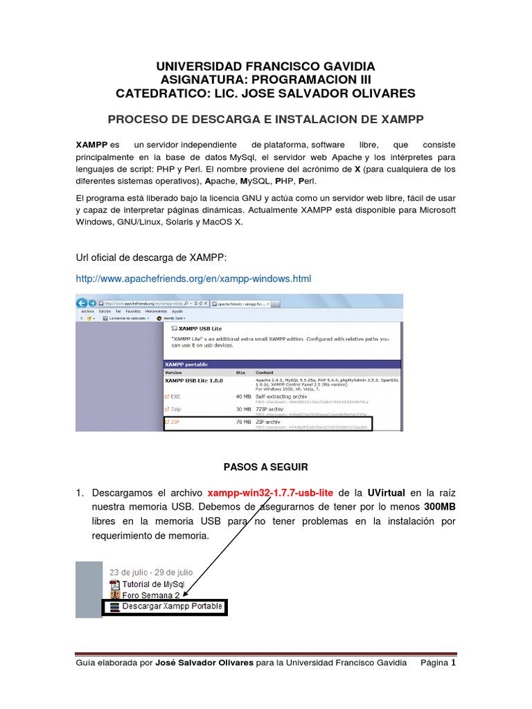 Guia de Instalacion de Xampp | PDF | Php | Informática