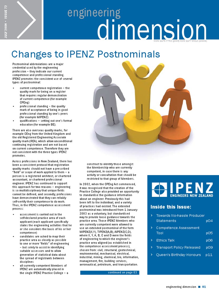 IPENZ Engineers New Zealand Magazine (July 2008, Issue 72) | PDF ...