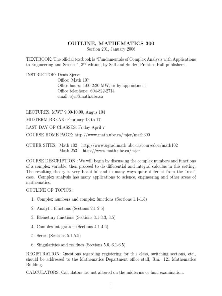 Outline Math 300 | Download Free PDF | Homework | Teaching Mathematics