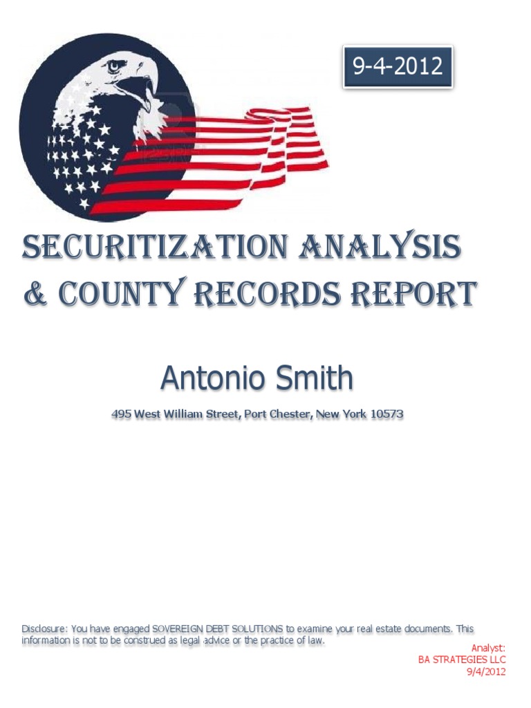 Sample Securitization Audit | PDF | Loans | Mortgage Loan