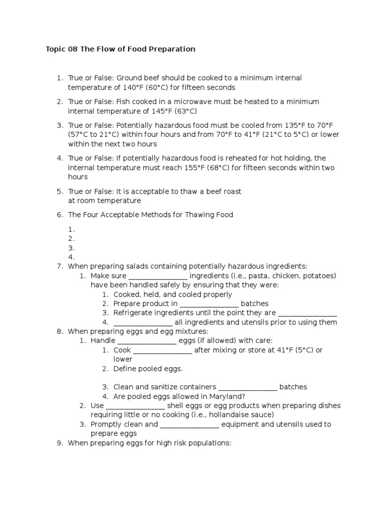 Food Safety: Thawing and Cooking Guidelines | PDF | Stuffing | Cooking