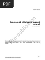 Spanish Ab Initio Oral Exam Overview | PDF