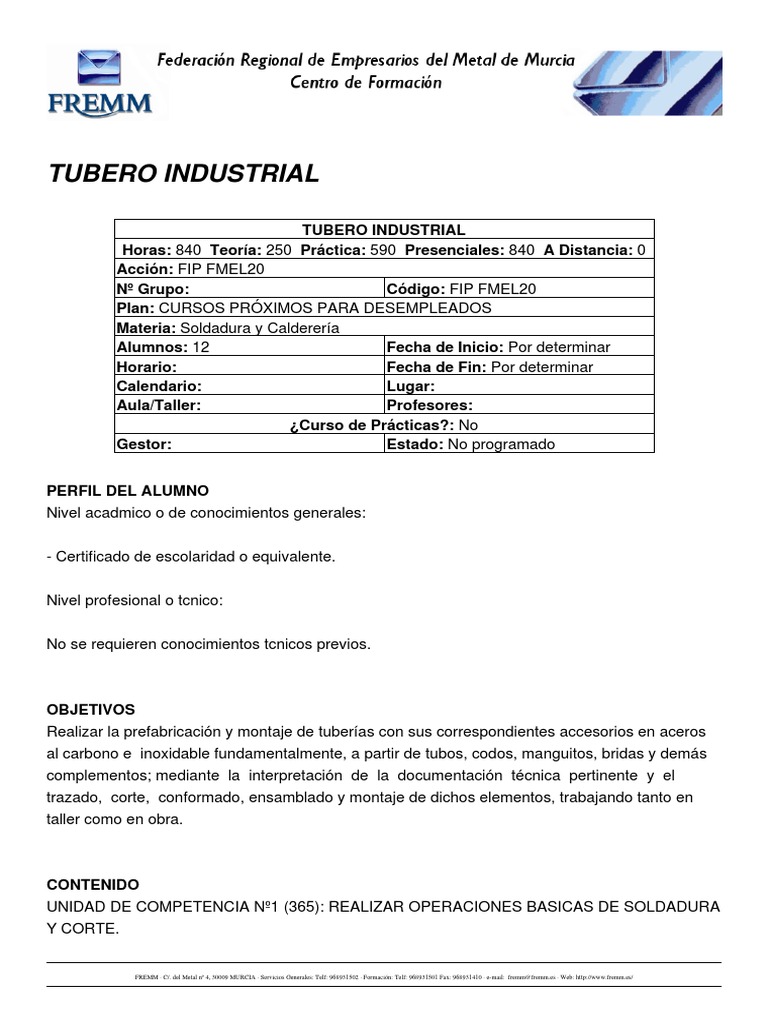 Tubero Industrial | PDF | Soldadura | Construcción