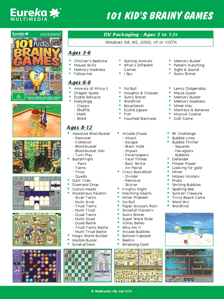 101 Kids Brainy Games | PDF