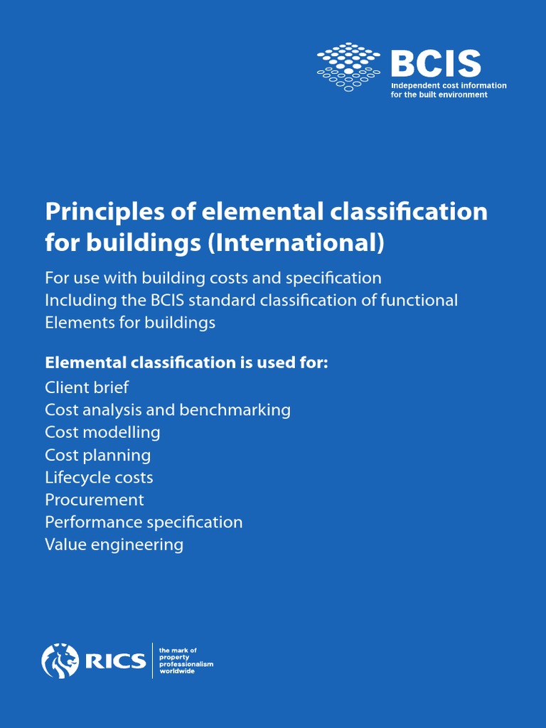 BCIS Principles of Elemental Classification FINAL PROOF | PDF | Wall ...