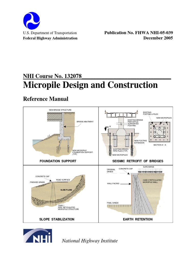 Micropile Manual FINAL July 2006 PDF - Copy | Deep Foundation ...
