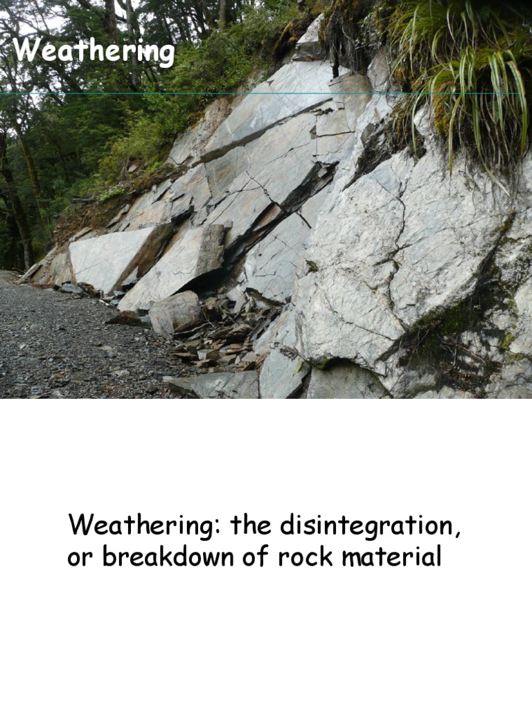 The Process of Weathering: Mechanical and Chemical Breakdown of Rocks ...