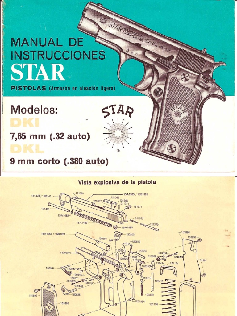 Star Dki DKL | PDF | Revista (armas de fuego) | Pistola