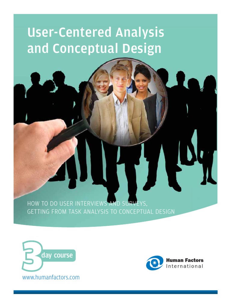 User Centered Analysis and Conceptual Design | PDF | Usability ...