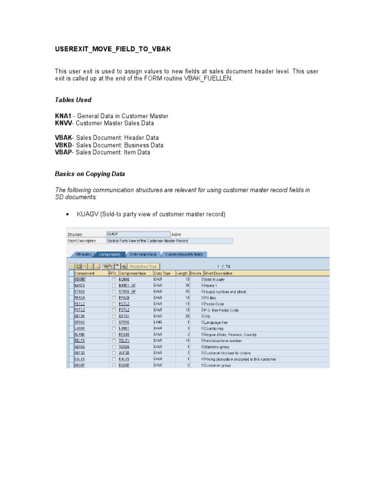 USEREXIT_MOVE_FIELD_TO_VBAK - A Guide to Copying Customer Master Fields ...
