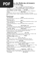 Medical Mnemonics for Clinicians | PDF