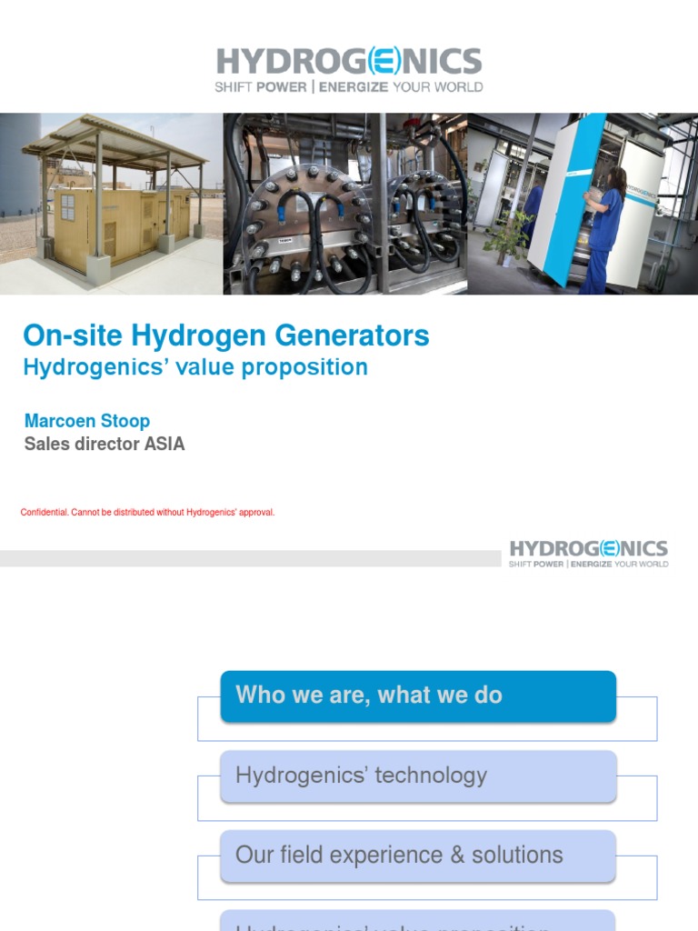 Presentation - Hydrogenics | PDF | Energy Technology | Chemistry