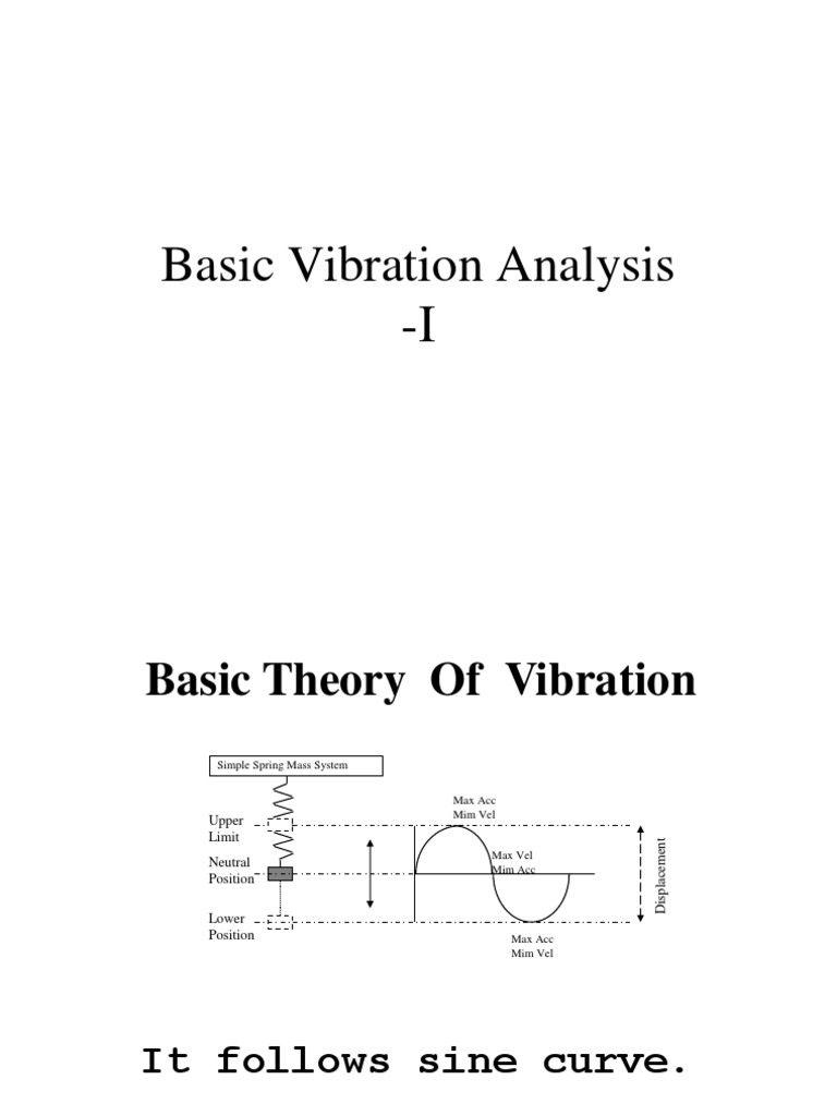 Basic Vibration Analysis Pdf Frequency Amplitude 