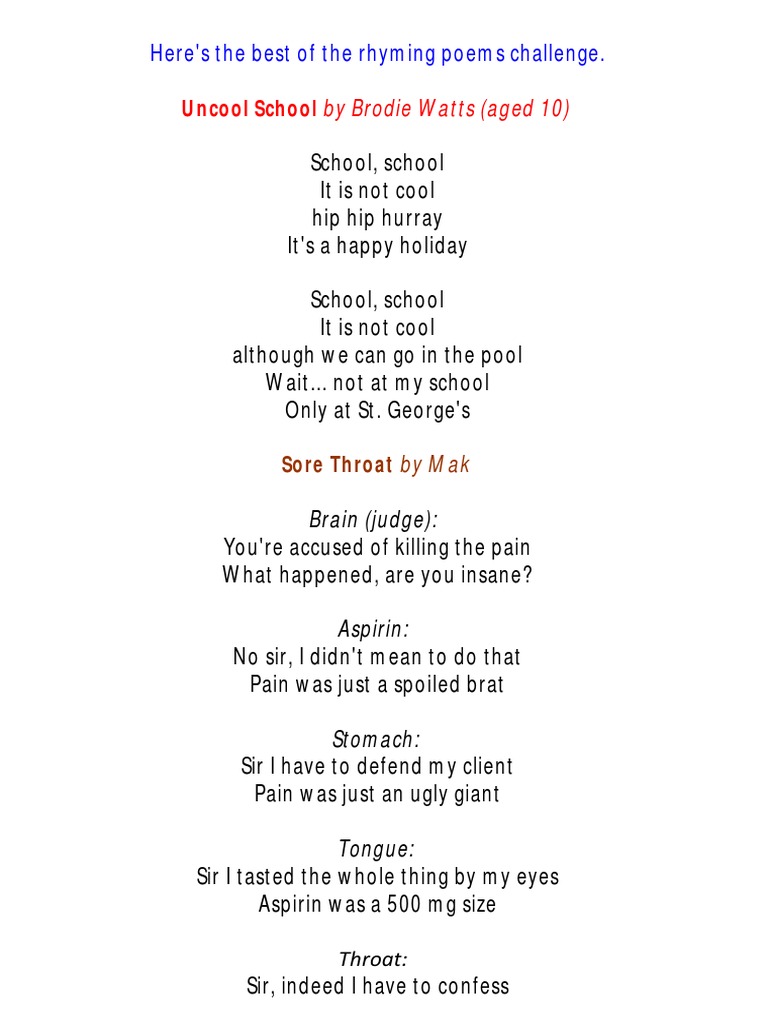 Poems | PDF | Rapping | Poetry