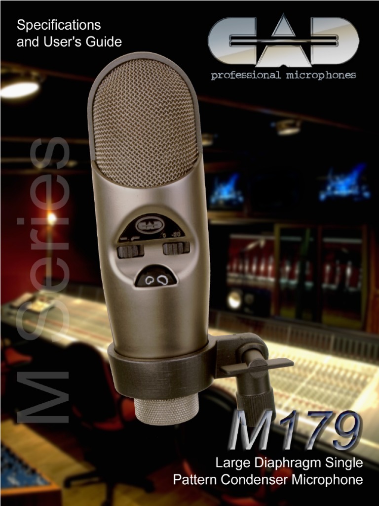 CAD M179 Microphone Manual | PDF | Microphone | Operational Amplifier